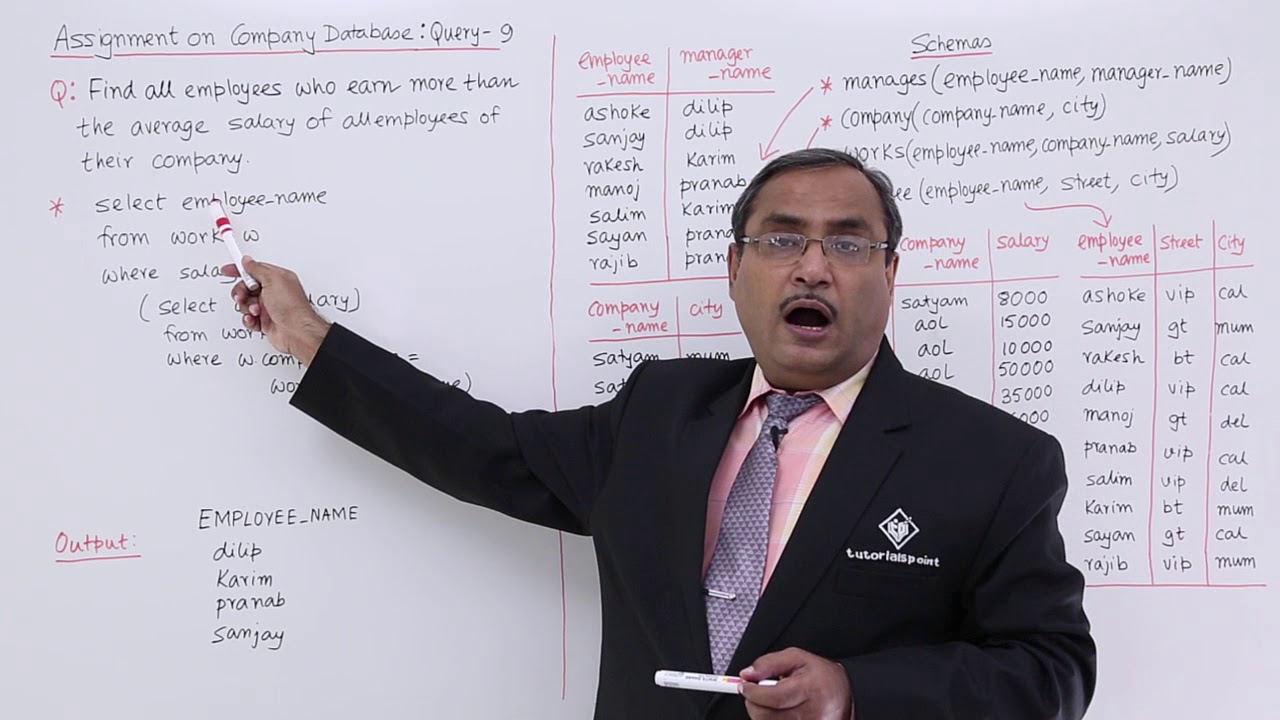 DBMS - Assignment on Company Database Query-9