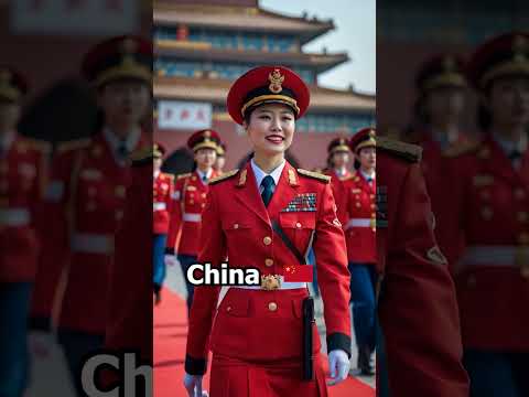 COUNTRIES IN UNIFORM Ep.1 #CapCut #ai #midjourney #army #patrol #woman #beauty #girls