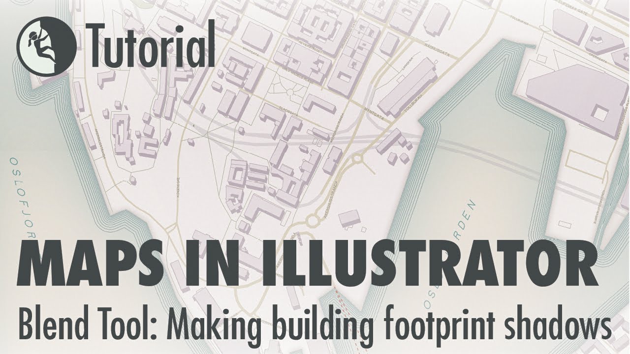 Use Illustrator Blend Tool in Your Maps: Building footprint shadows