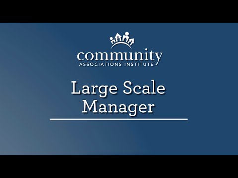 CAI Designations - Large-Scale Manager (LSM)