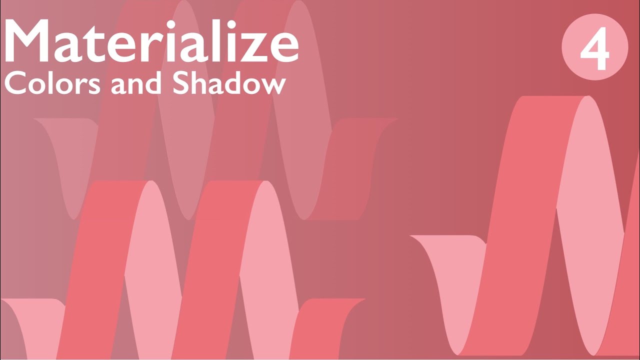 Materialize CSS Tutorial 4 - Colors & Shadows