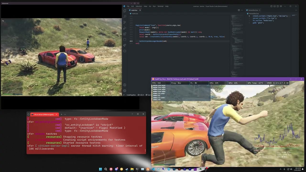 [BUG] Entitylockdown bug - Discussion - Cfx.re Community