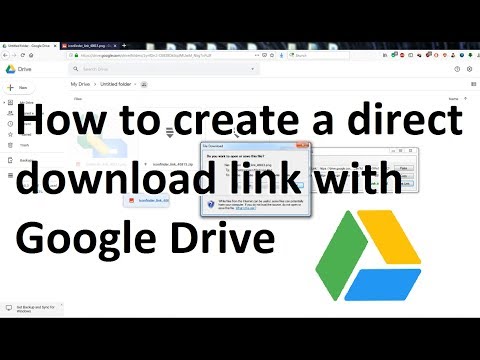 How to create a direct download link from Google Drive