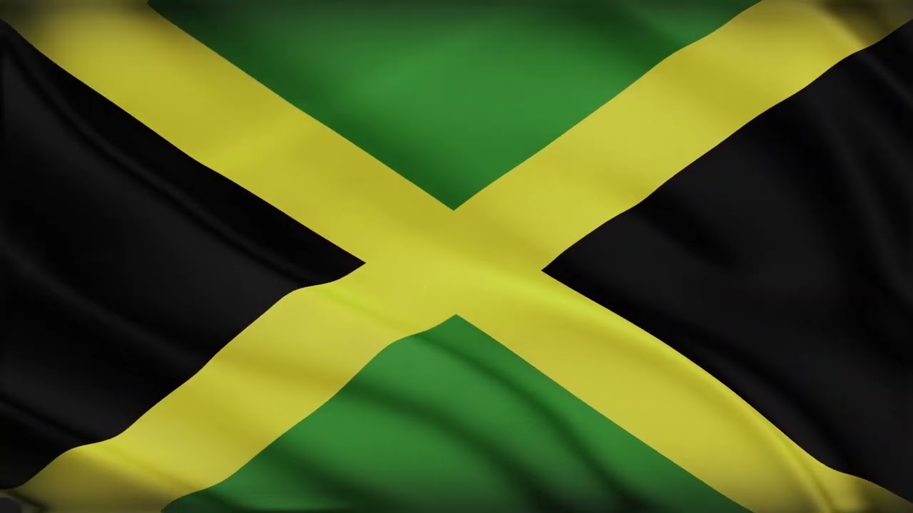 Jamaica Flag Waving | Jamaica Flag Background Video