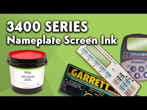 Nazdar 3400 Series Nameplate UV Screen Ink