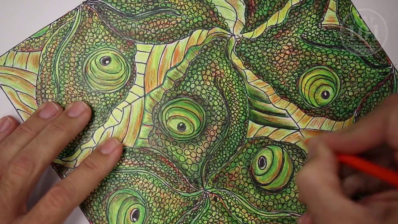 Rotation Tessellation - Visual Art Lesson/Tutorial