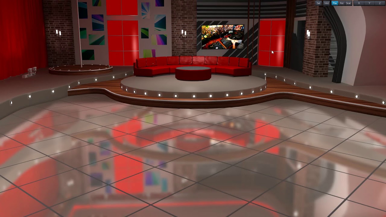 Complete Studio Scene - 06 - Reflections | Aximmetry Tutorial