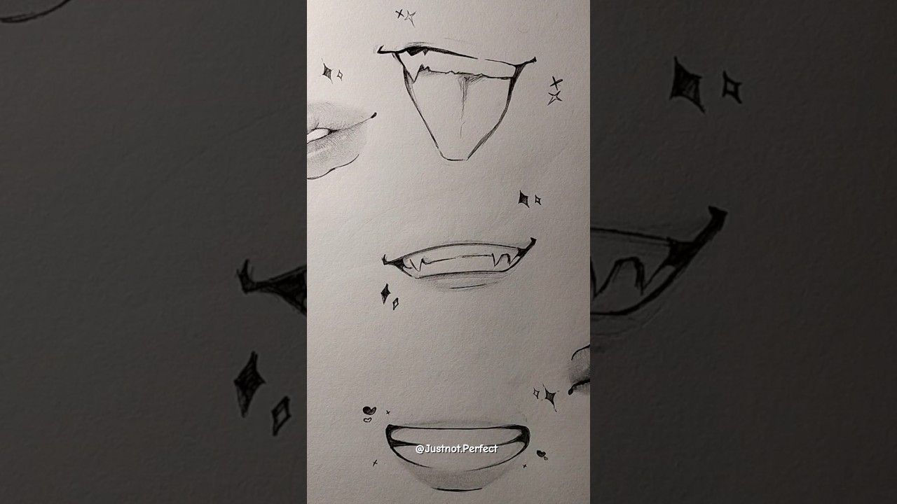 How to draw anime mouth ✨ #shorts #howtodraw #art #anime #drawing #tutorial