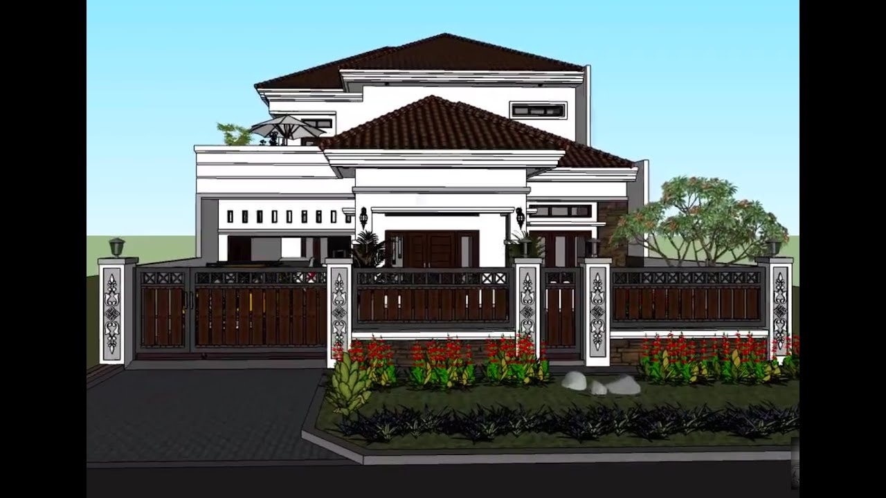 Rumah Tinggal Bpk.Eko Riswanto Cilacap, Lahan12x27m (#part-1 eksterior) jasa desain Wa : 08179907234