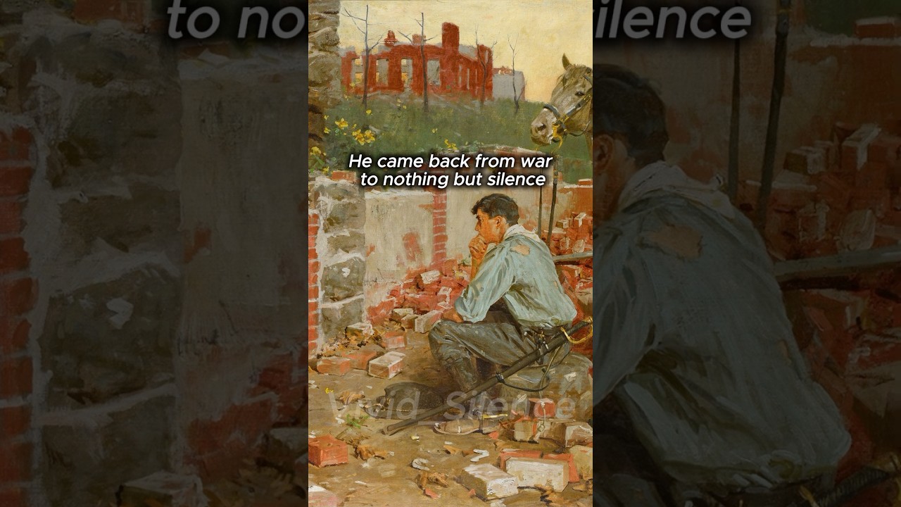 The Soldier’s Return: Home, But Not the Same🎨 | #art #painting #shorts #history