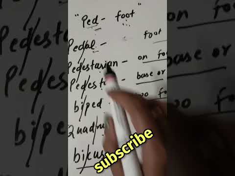 root word-'ped', #shorts #shortvideo #education #viral