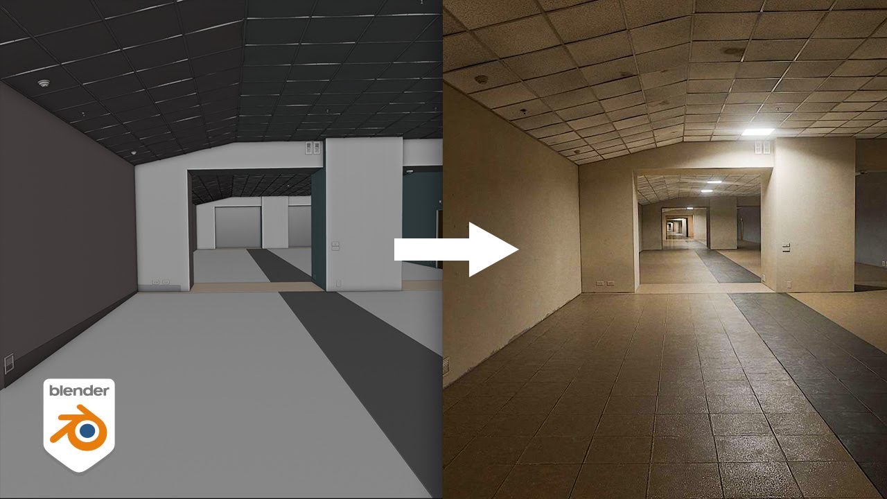 How I Make Realistic Liminal Spaces in Blender