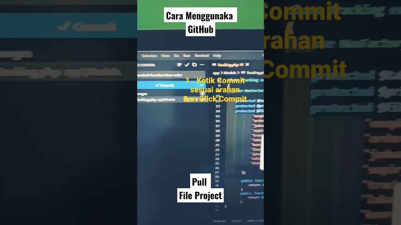 Cara Menggunakan GitHub Pull hasil Project dalam 1 Menit
