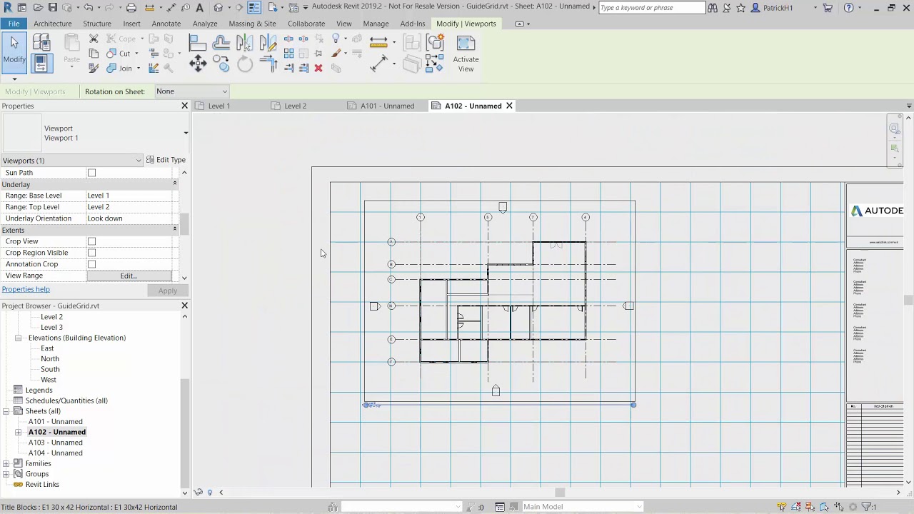 Revit Guide Grid - How to Use the Built - In Command of 