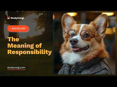 The Meaning of Responsibility - Essay Example