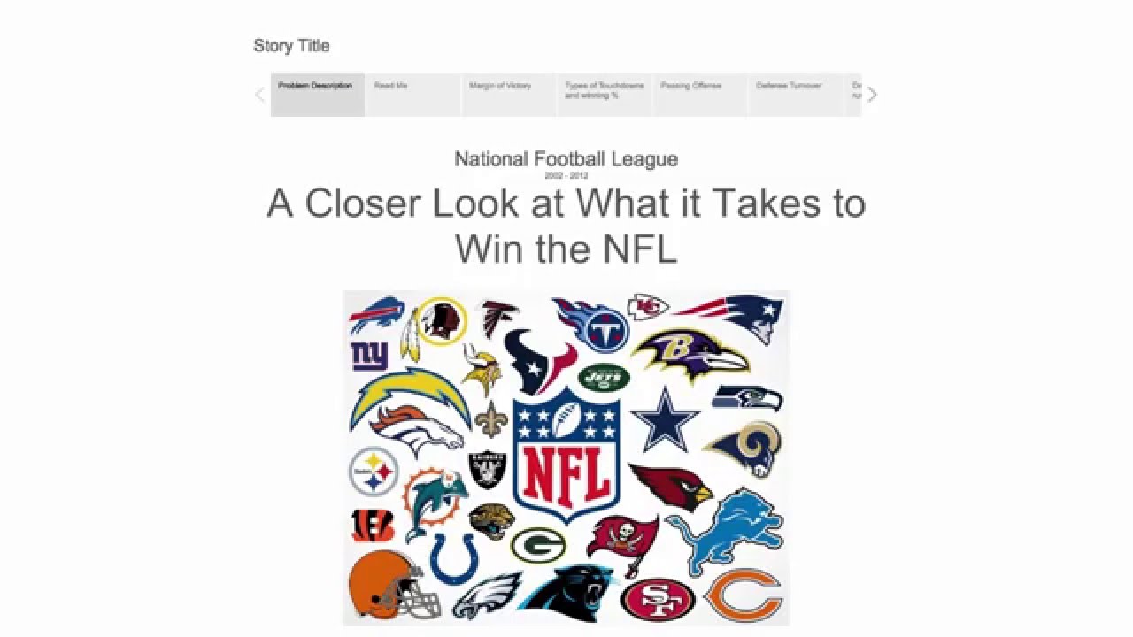 NFL 2002 - 2012  -- Tableau Analysis