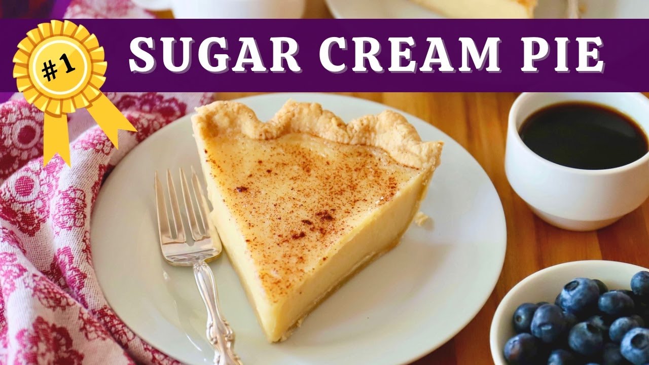 EASY Sugar Cream Pie Recipe | Hoosier Pie 💝