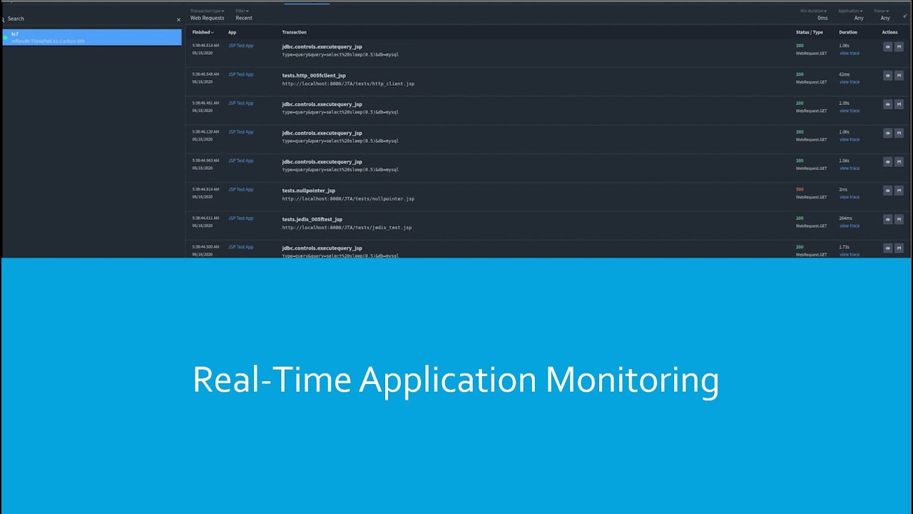 Real-Time APM monitoring