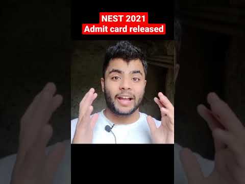 NEST 2021 Admit card released | NISER | CEBS