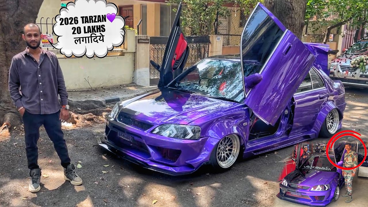 2026 TARZAN THE WONDER CAR💜THE BEST MODIFIED HONDA CITY | FIRST IN INDIA