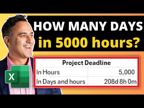 Excel Time Hack: How Many Days is 5000 Hours?