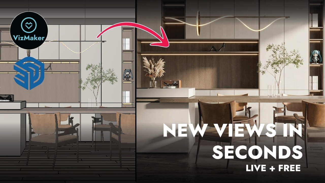 SketchUp to Realistic Interiors with AI (From Zero) | Free Webinar