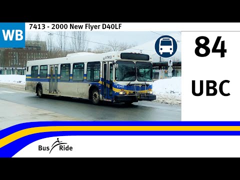84 UBC | TransLink CMBC 2000 New Flyer D40LF - 7413 [RETIRED]