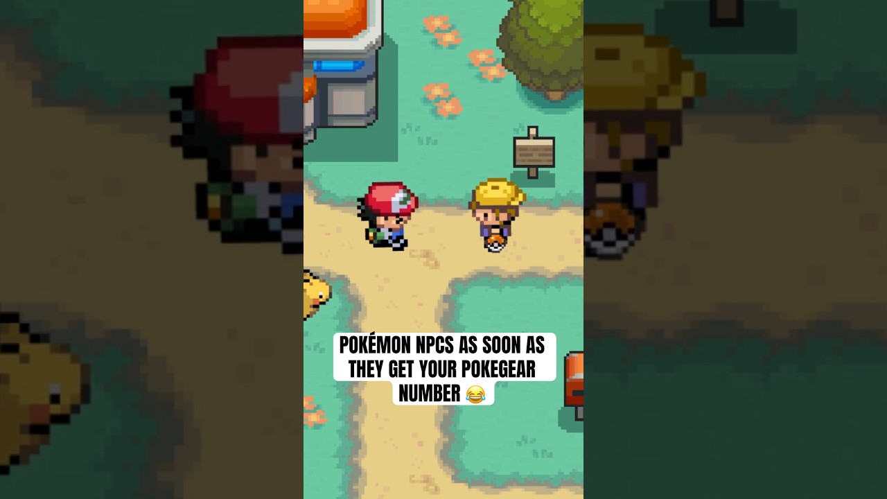 Pokémon NPCs as soon as they get your Pokegear number 😂 #pokemon #shorts