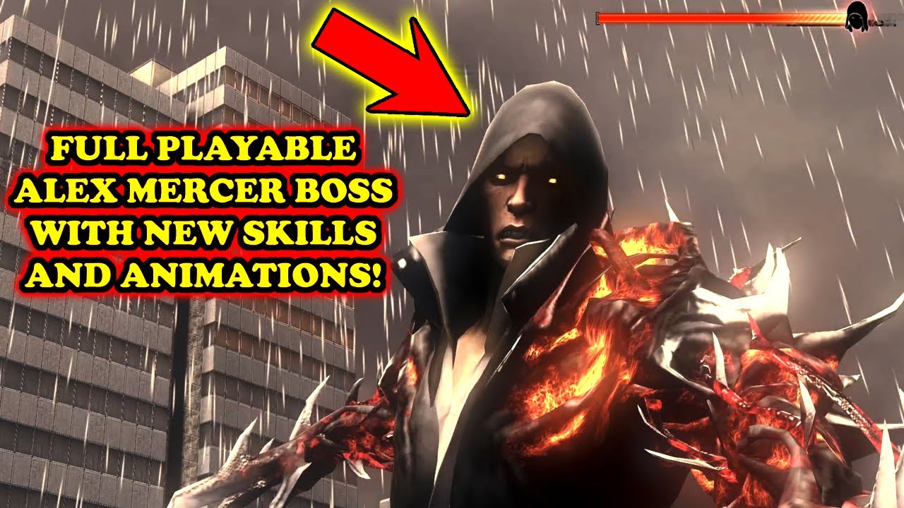 NEW Alex Mercer Final Boss PLAYABLE Skills & Moveset Animation (2023 UPDATE) | Prototype 2 PC