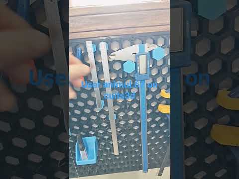 🏢 Wall organizer panels and add-on components, hex peg board・Free STL ...
