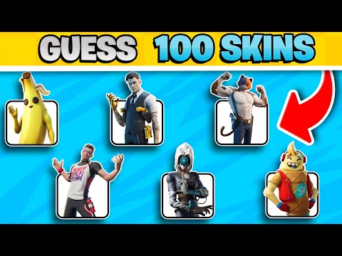 Guess 100 FORTNITE SKINS From Easy To Hard