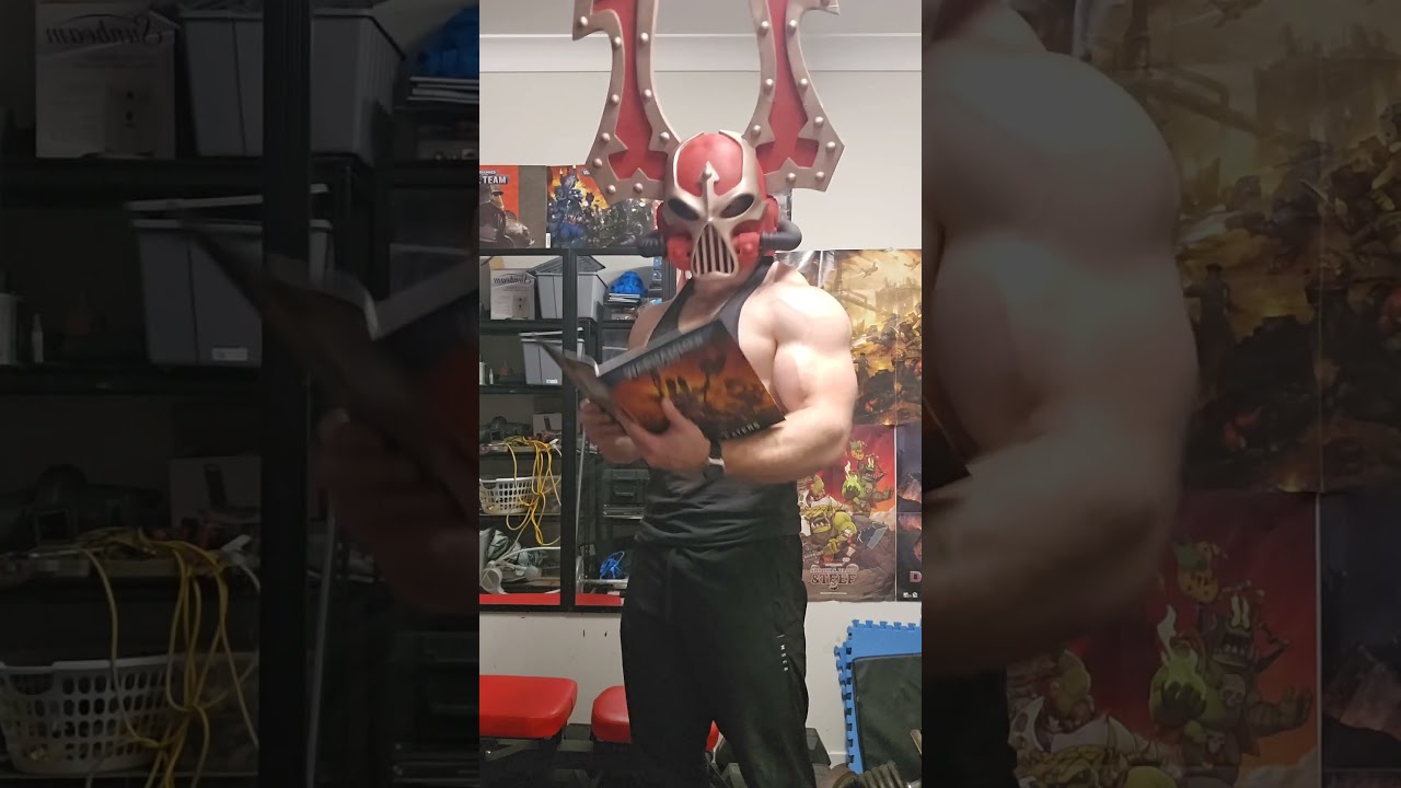 Khorne Berzerker tries to read the rules. #warhammer40k #worldeaters #warhammer