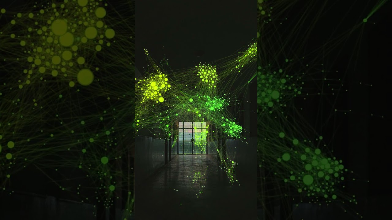 Augmented Reality Network Data Visualization #augmentedreality #lensstudio #spatialcomputing