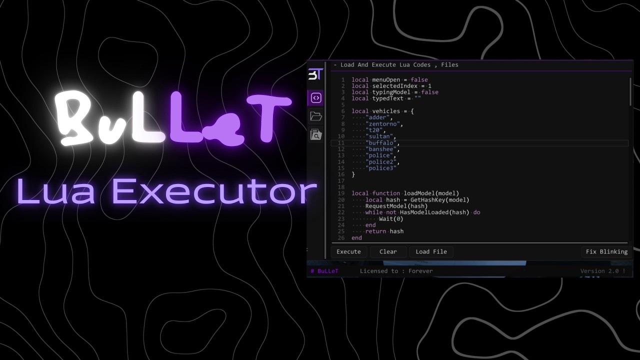 The Best Free FiveM Lua Executor | BuLLeT Lua Executor | Resoures Stoper | Freecam and more! 🔥🔥