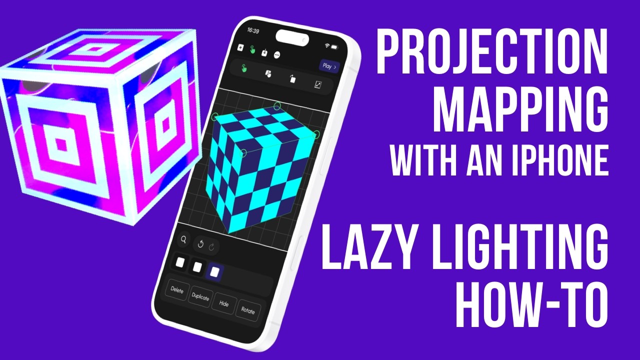 iPhone Projection Mapping with Lazy Lighting- Quick Start Guide