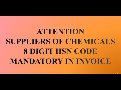 8 Digit HSN Code Mandatory for Specified Products