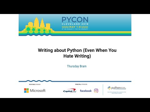 ThursdayBram.com – Writing about Python (even when you hate writing)