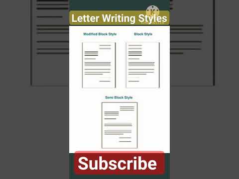 Letter Writing Styles | Format | Types of letter | Block | Seimi-Block Style | How to write Letter