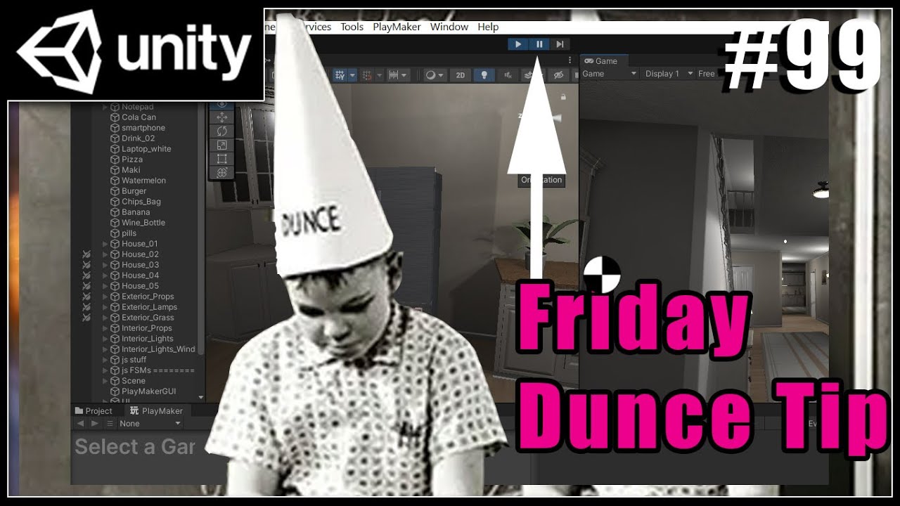 Unity Playmaker tutorial for beginners - Editor Pause on start?
