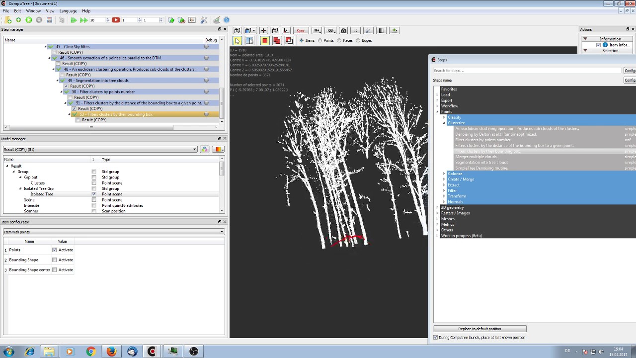 Plot Processing Step 4   Preparing the tree clouds