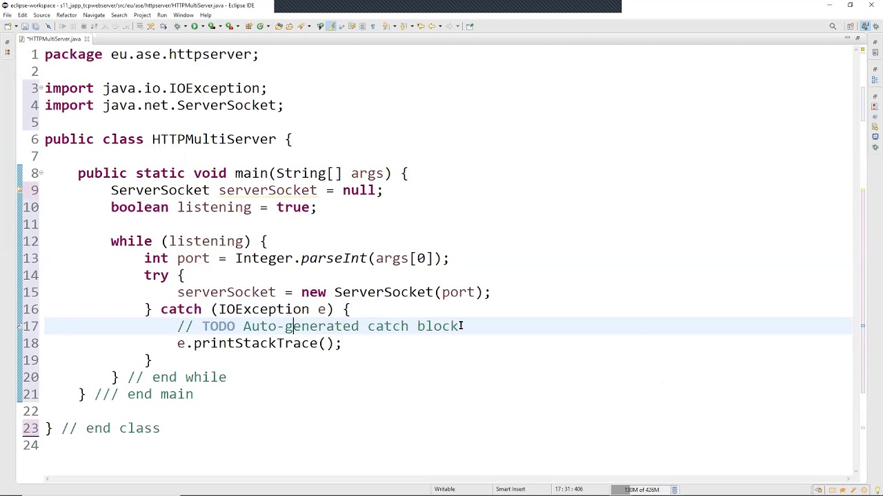 Java Zoom Lab 11: Java Networking Programming - TCP Socket