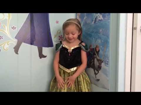 FROZEN Anna Coronation Dress! Disney Parks Exclusive Dress-up Cosplay Costume review