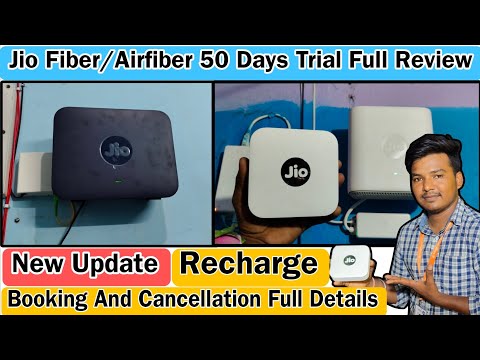 Jio Fiber/Airfiber 50 Days Free Trial Plan Full Review Booking,Recharge And Cancellation #jio #wifi