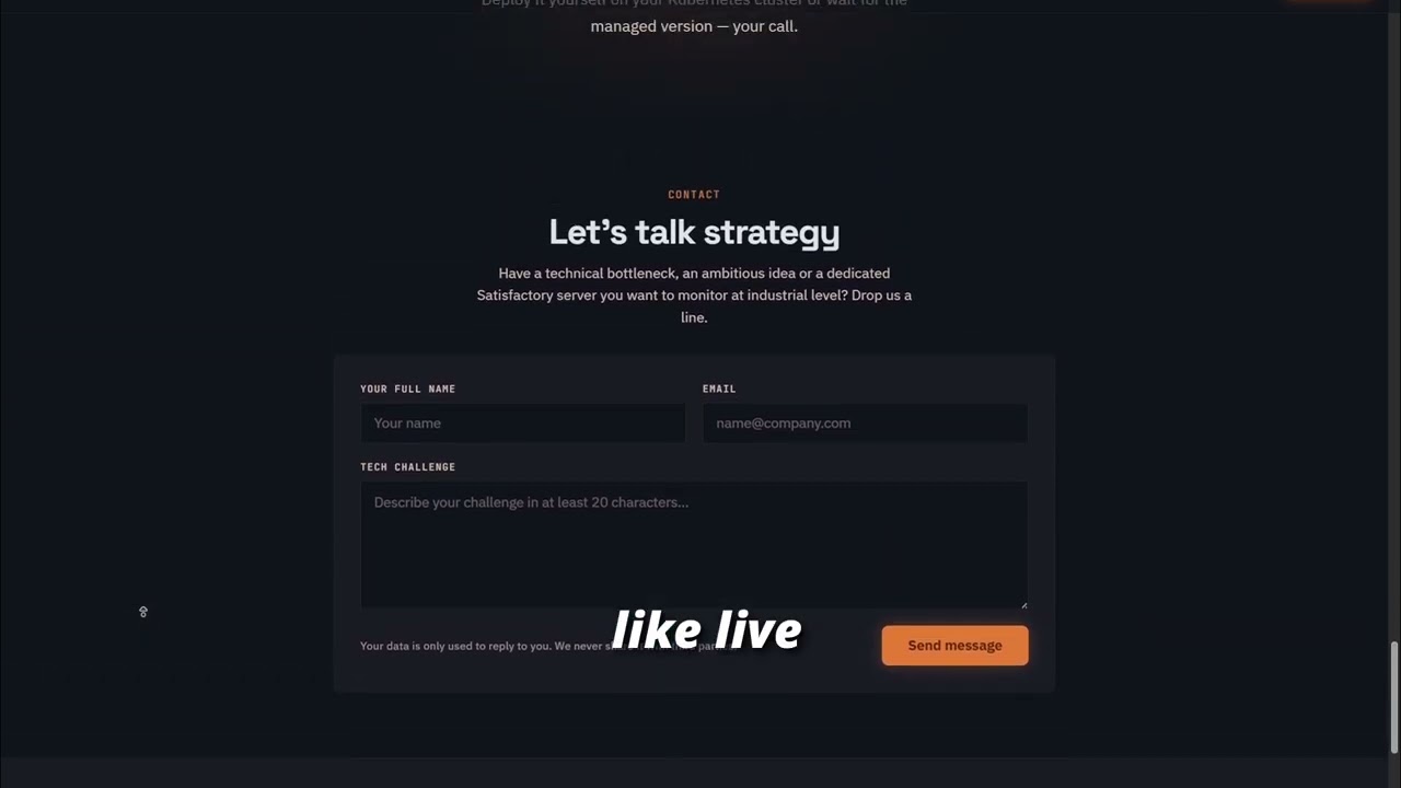 I Built a Real-Time Dashboard for Dedicated Satisfactory Servers