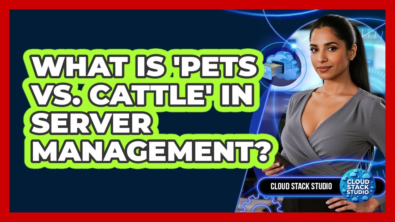 What Is 'Pets Vs. Cattle' In Server Management? - Cloud Stack Studio