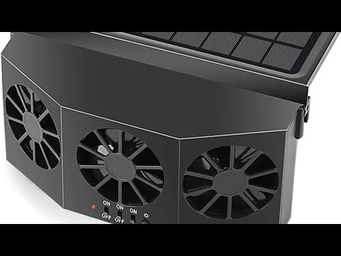 Car Solar Powered Window Exhaust Fan,Car Air Purifier,Car Solar Power Air Vent Radiator Fans.