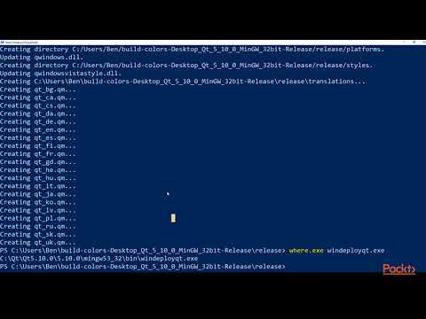 Learn Mastering Qt 5 GUI Programming Packaging Qt Applications on Windows | packtpub com - Mind ...