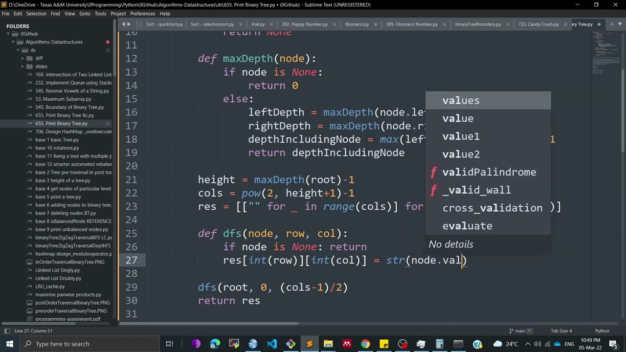 Print a binary tree - Python Programming Interview Question Facebook Amazon Apple Netflix Google