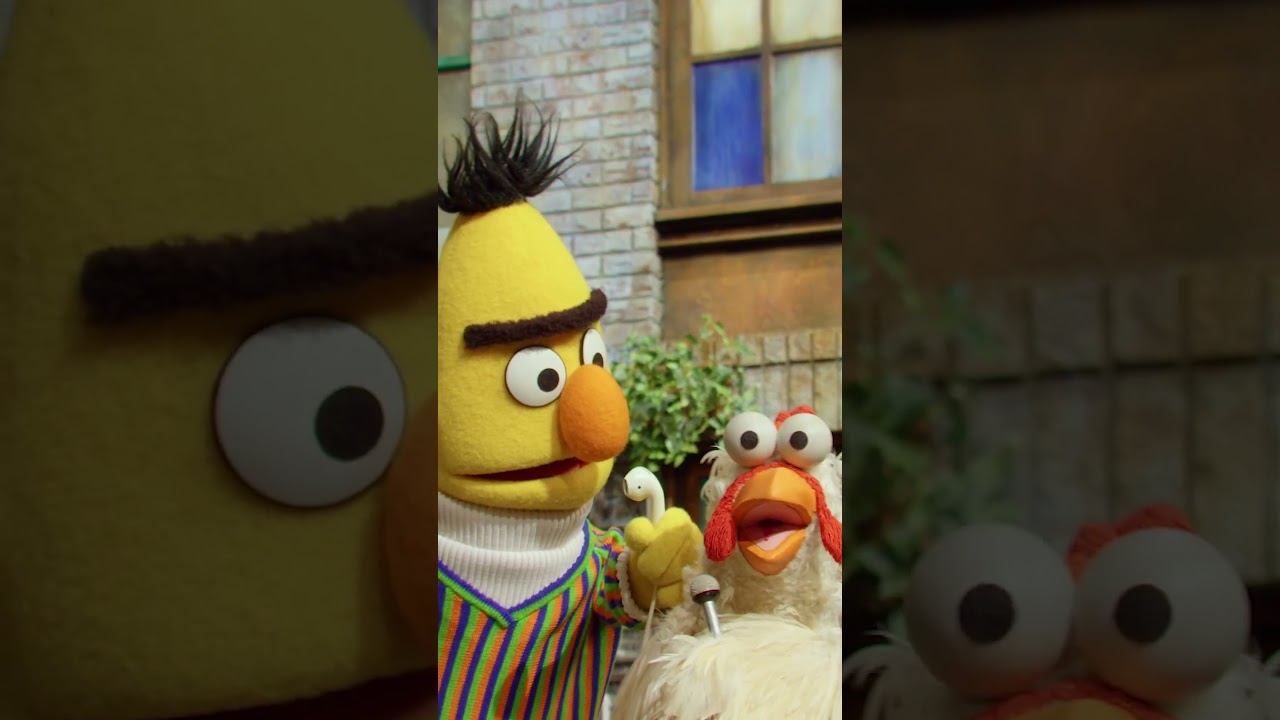 What is Bert listening to? #sesamestreet