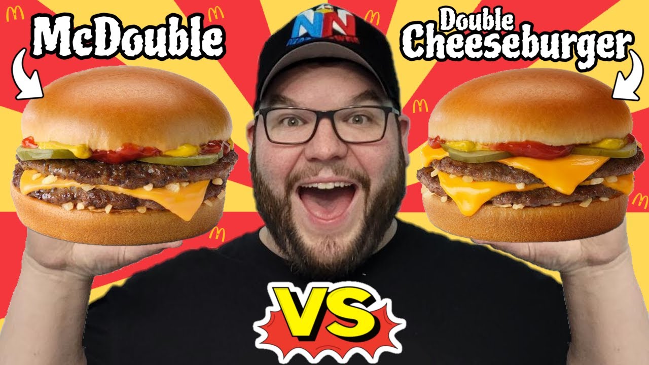 McDonald's Double Cheeseburger vs McDouble! Is Extra Cheese Worth It?